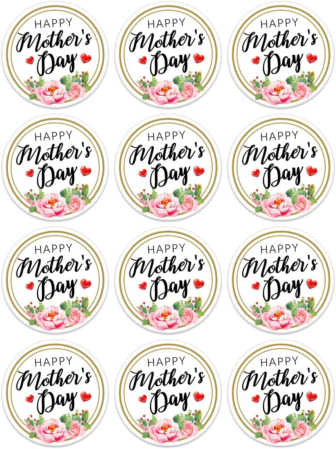 Amazon.com : Happy Mother's Day Stickers 24PCS Mothers Day Gift ...