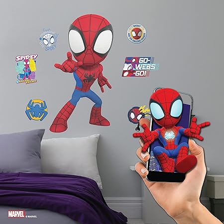 Amazon.com: Wall Palz Marvel Spidey and His Amazing Friends Wall Decal ...