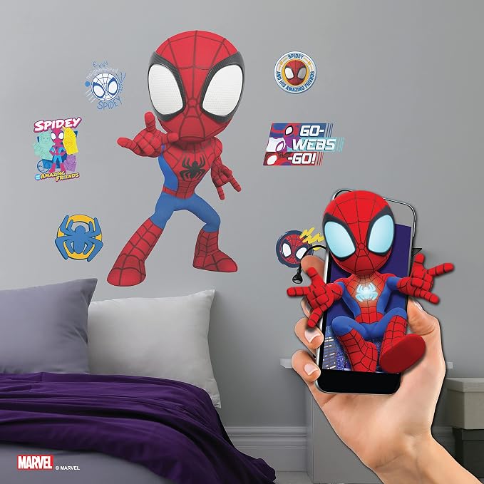 Amazon.com: Wall Palz Marvel Spidey and His Amazing Friends Wall Decal ...
