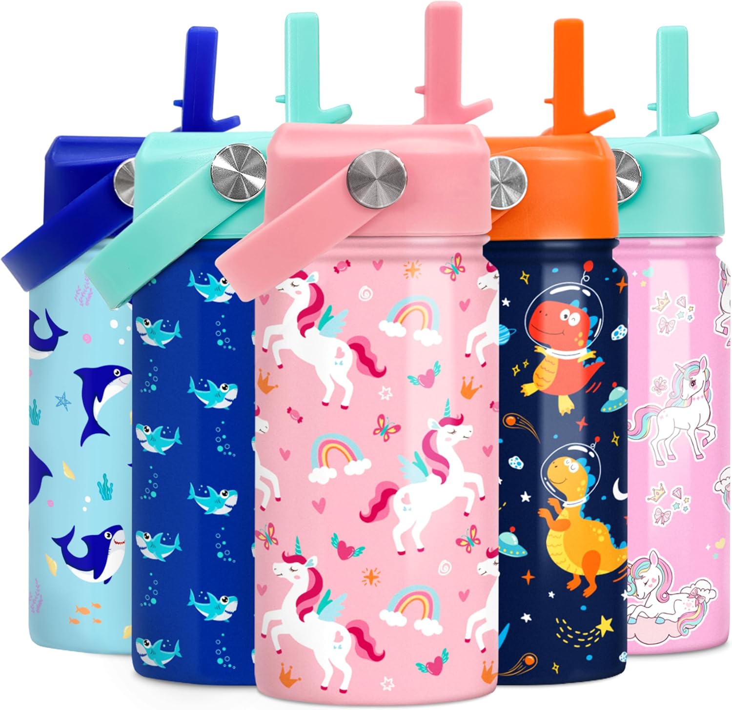 Amazon.com: Unicorn Water Bottle for Girls - Kids Water Bottle with ...