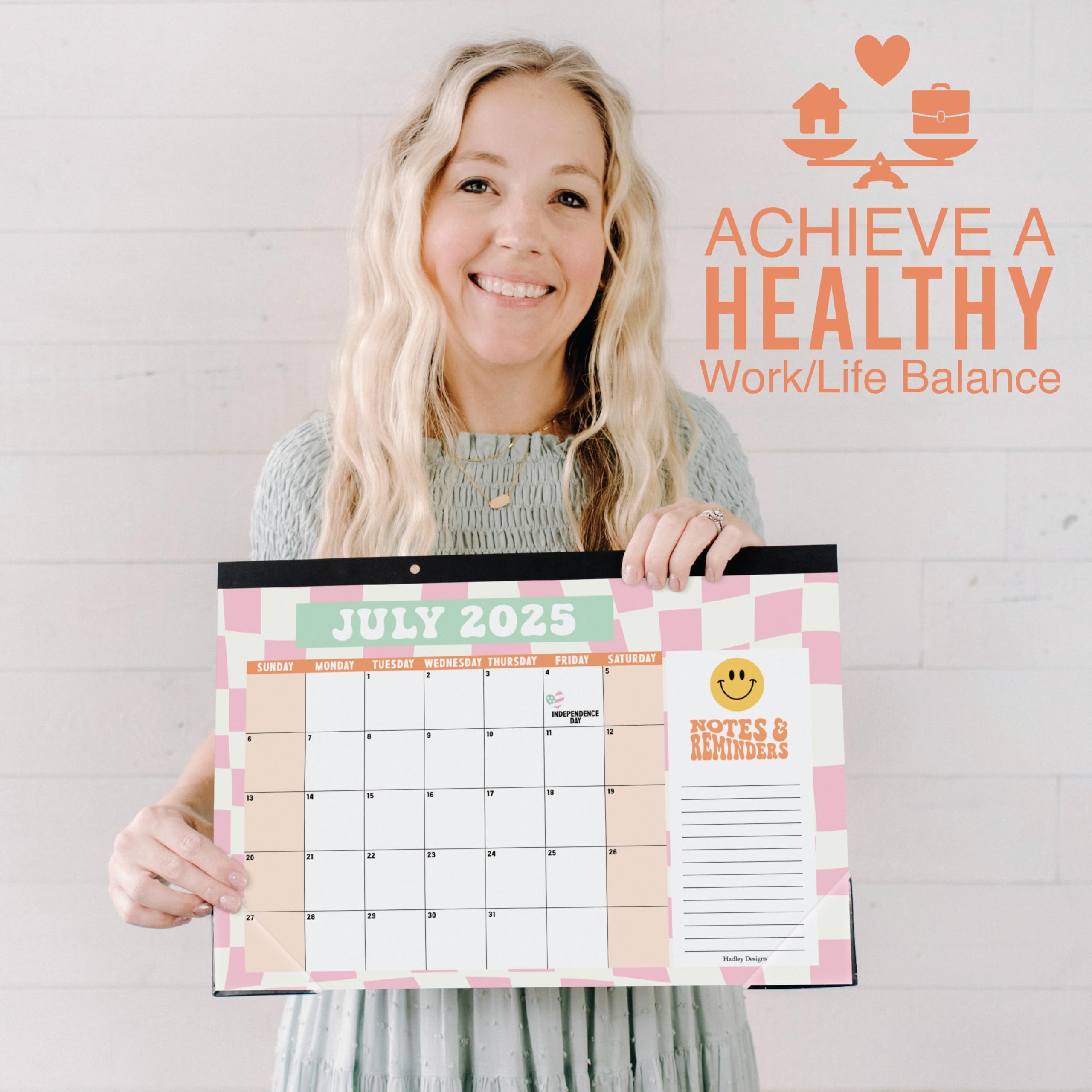 Snapklik.com : Hadley Designs Teacher Desk Calendar 2025-2026 18-Month ...