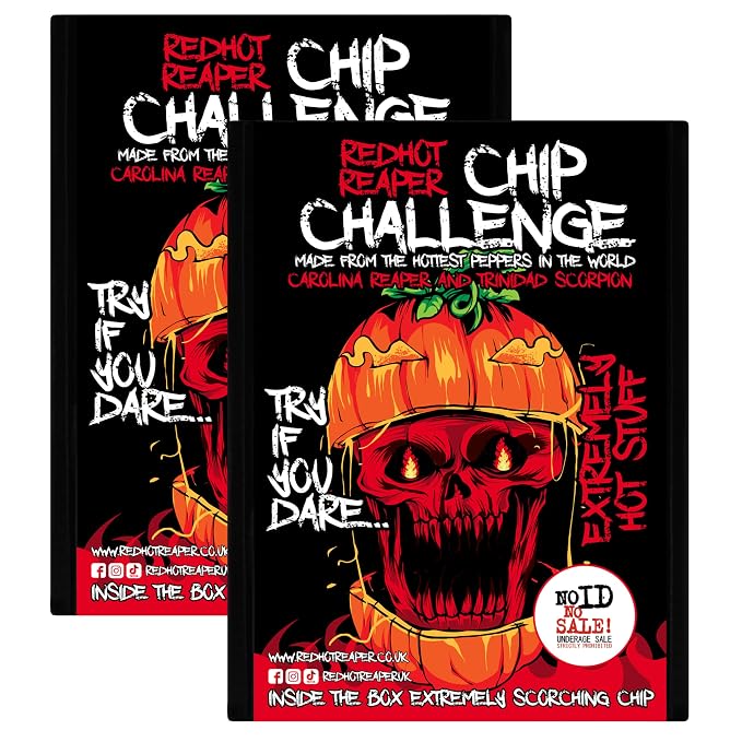 Amazon.com : Red Hot Reaper – (2pack) Challenge Hottest Chip ...