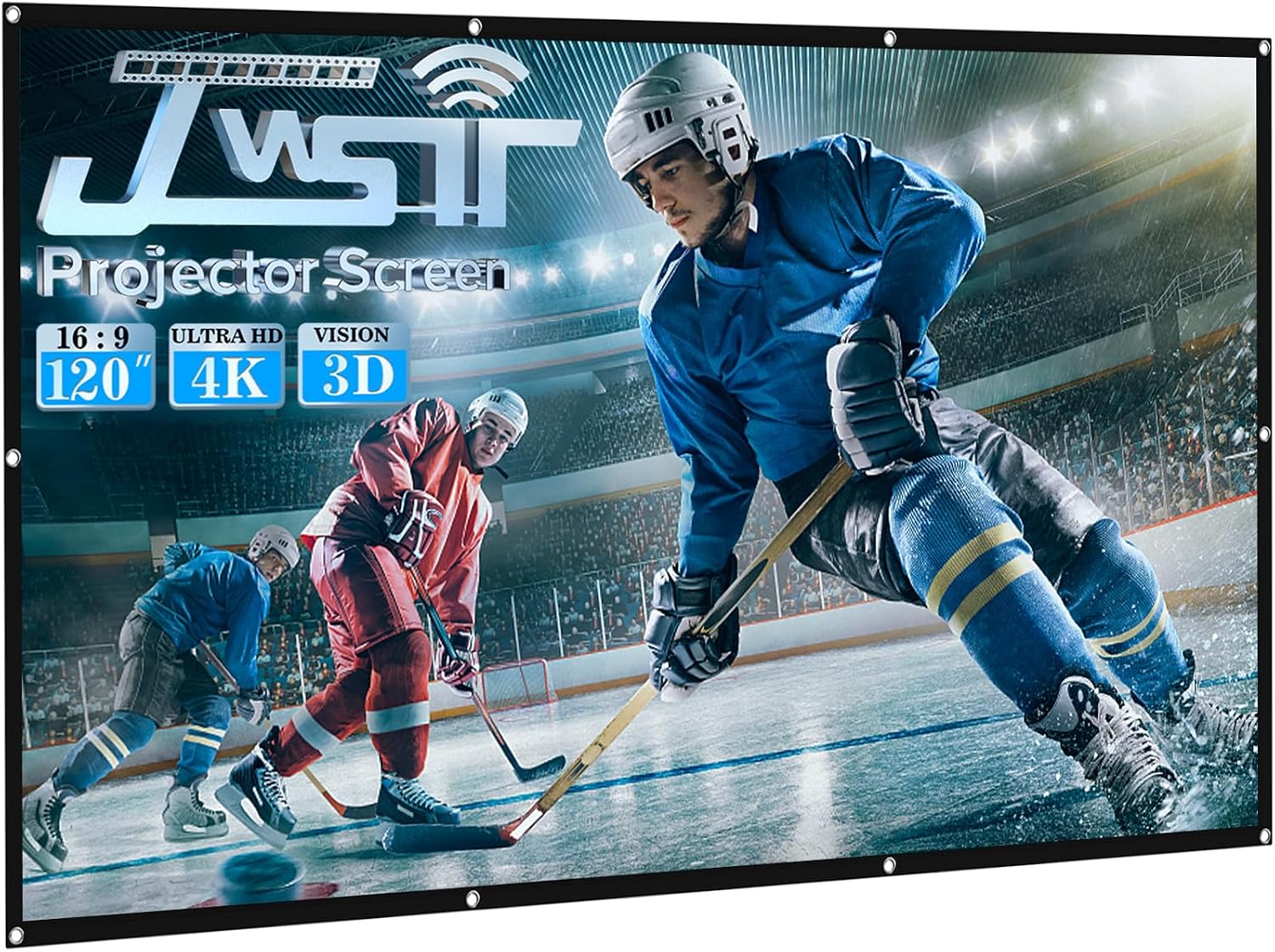 Amazon.com: 100 inch Projector Screen Outdoor, JWSIT Outdoor Projector ...