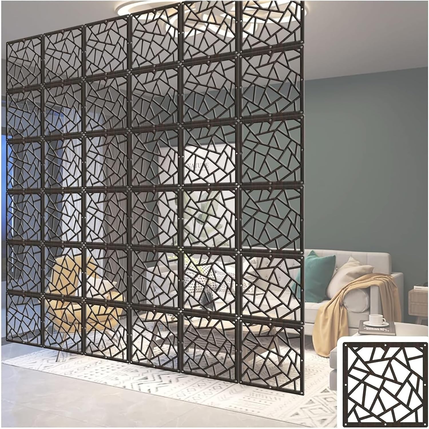 Amazon.com - Room Divider Hanging Screen Partition Wall Panel Home ...