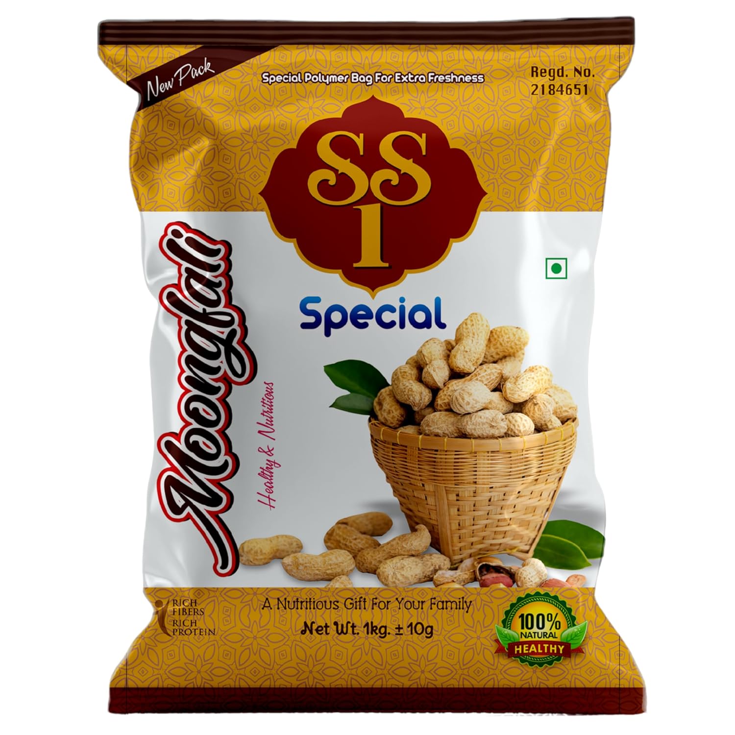 SS1 Moongfali | Whole Roasted Peanuts | 24g Protein | NON GMO | No ...