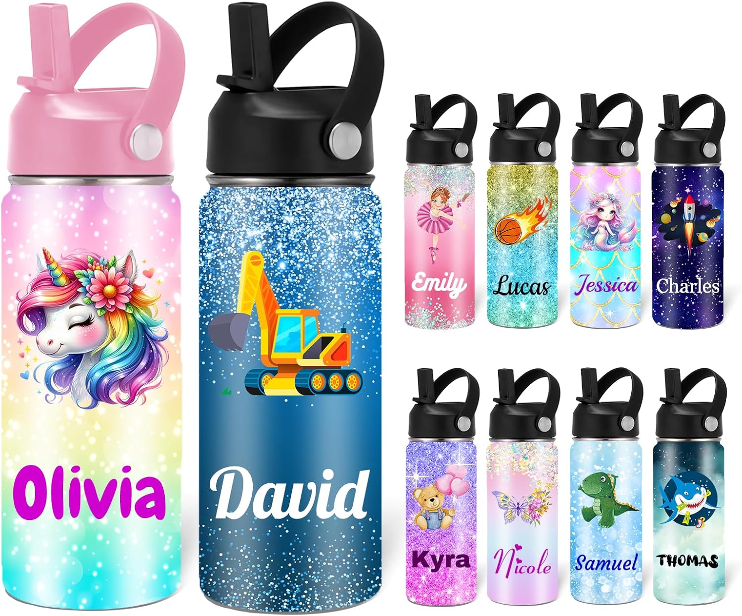 Amazon.com: Custom Personalized Water Bottle for Kids Customized Water ...