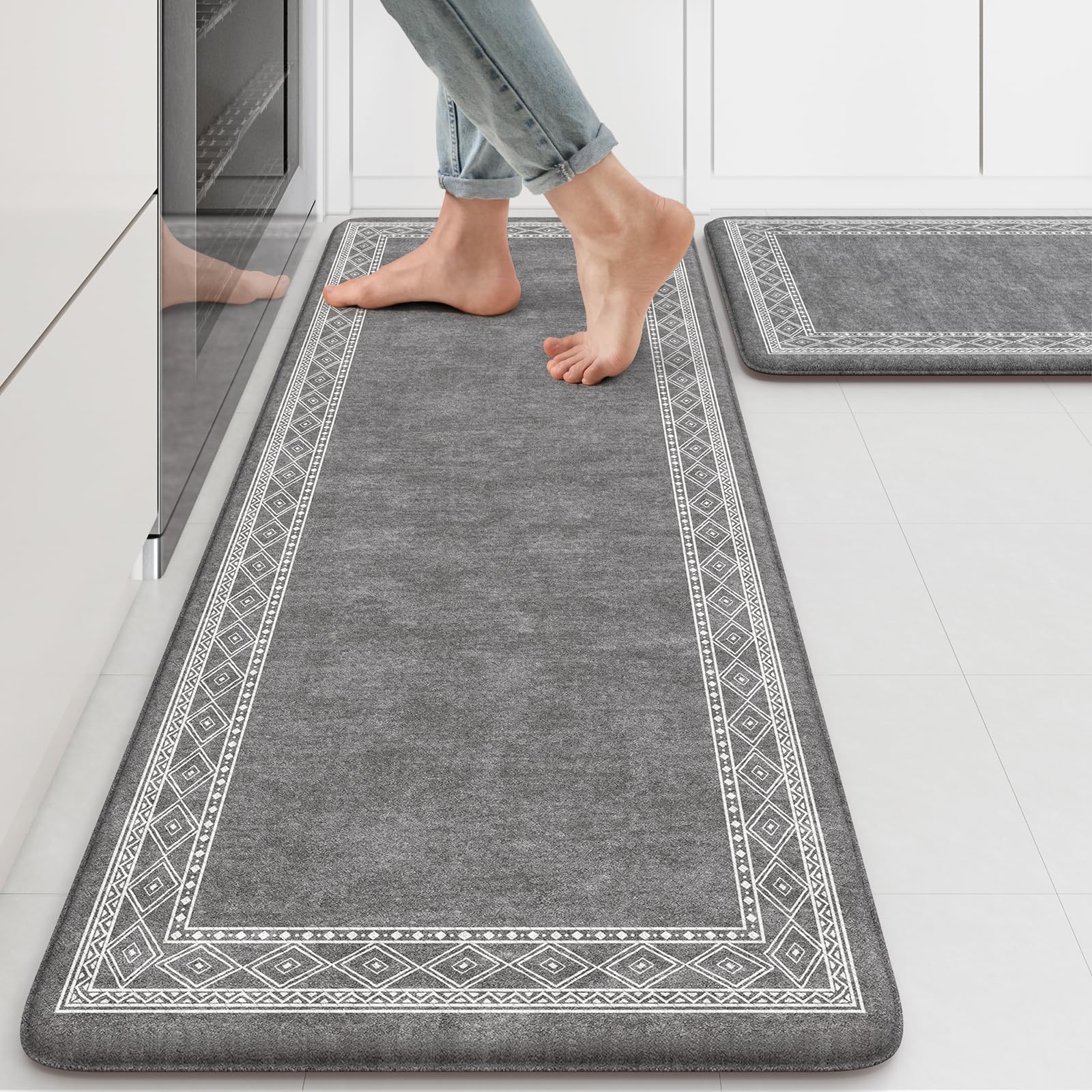 Amazon.com: KIMODE Anti Fatigue Kitchen Mat, Farmhouse Kitchen Rugs ...