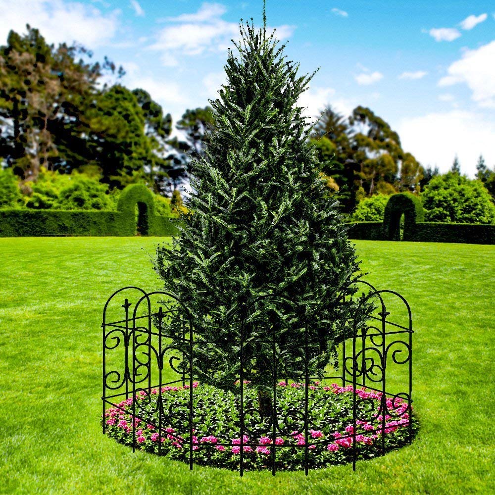 Amagabeli Decorative Garden Fence 32inx12ft Fencing Rustproof 7 Pack ...