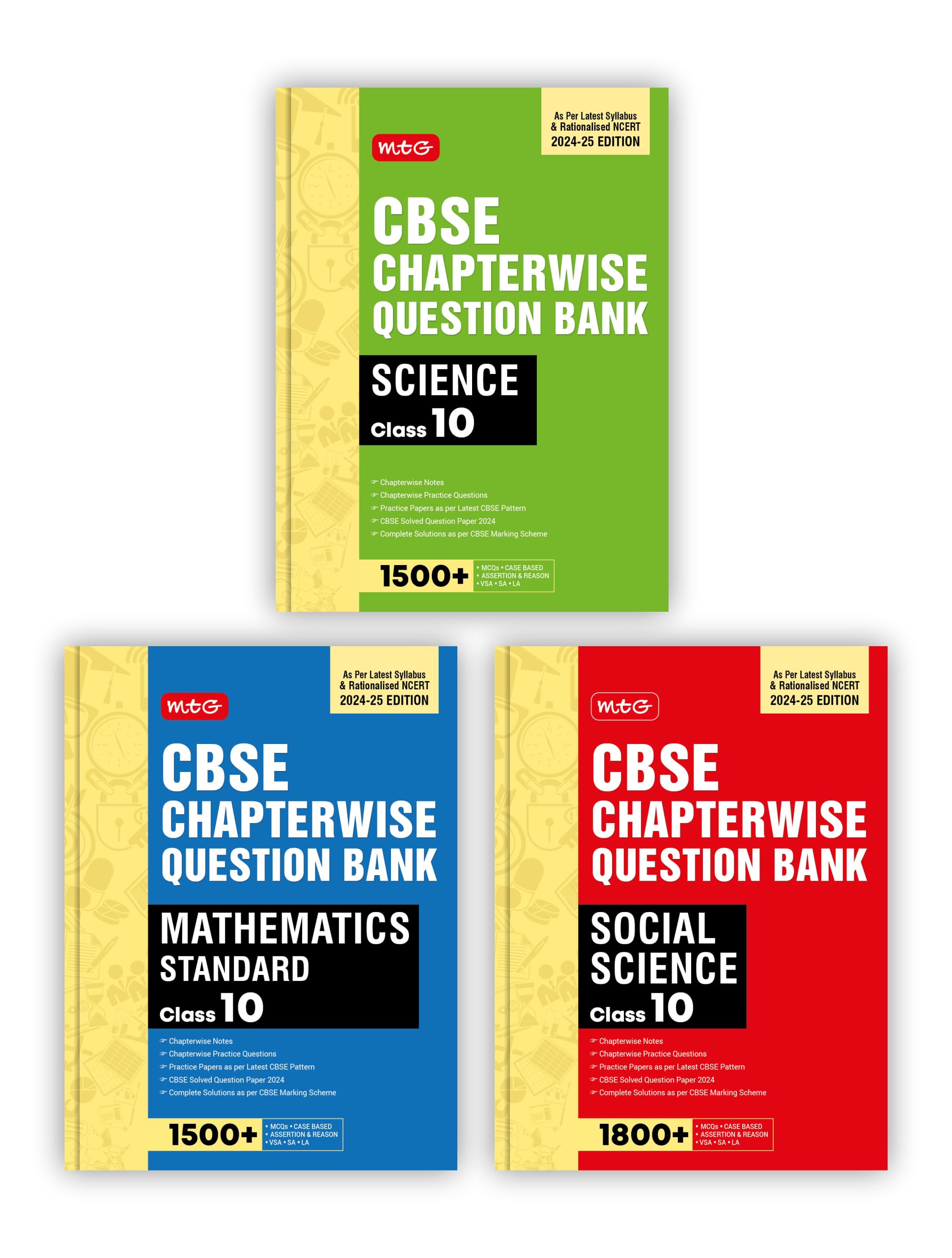 MTG CBSE Class 10 Chapterwise Question Bank Science, Mathematics ...