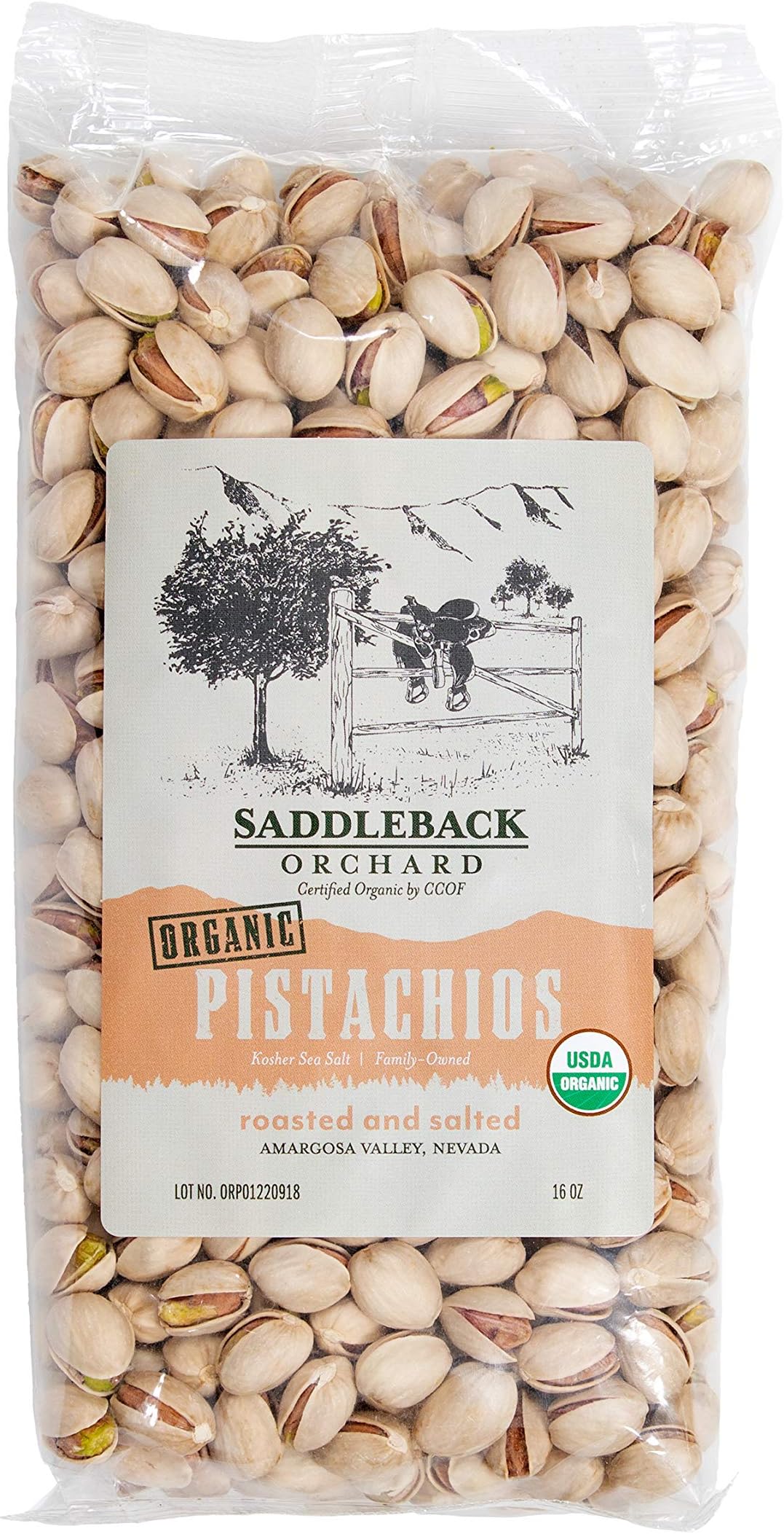Amazon.com : Setton Farms Premium Organic Pistachios, Dry Roasted With ...