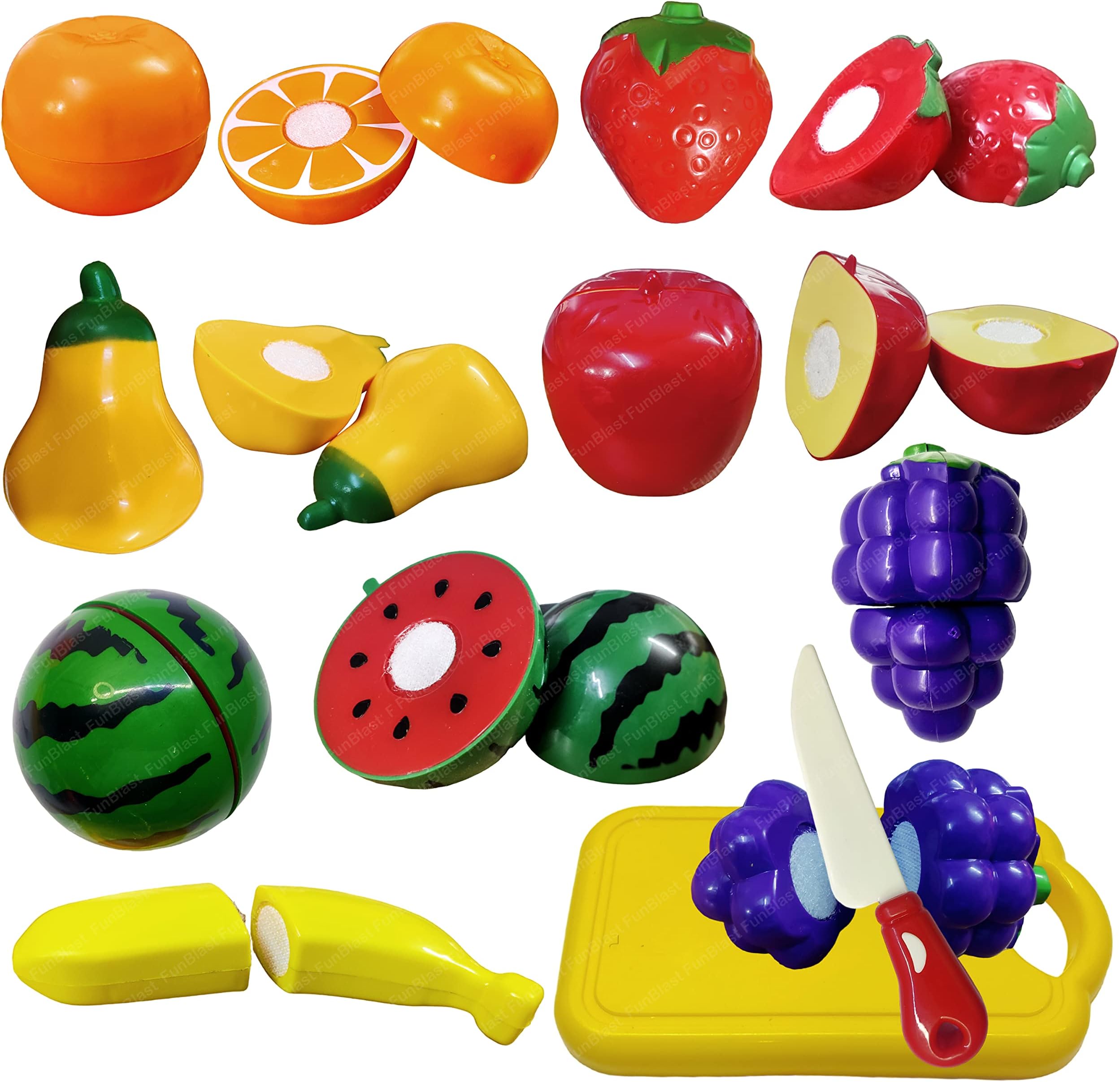 Buy FunBlast Fruits Cutting Play Set Toys - Realistic Sliceable Cutting ...