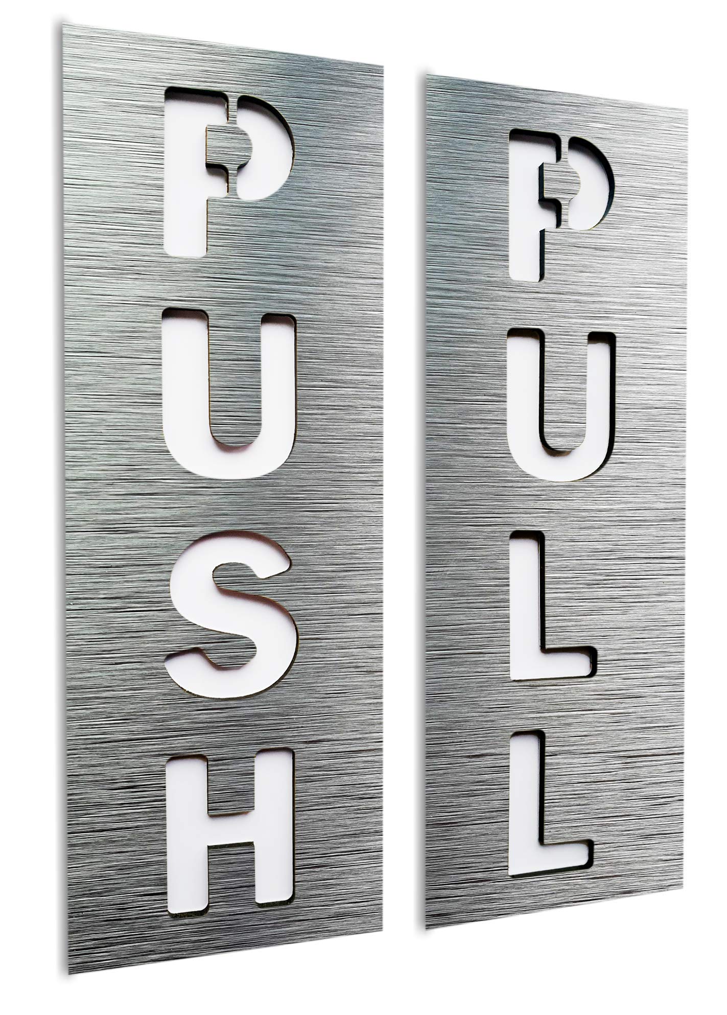 Buy BSYDESIGN Push Pull Aluminium door sign - Push Pul officel door set ...