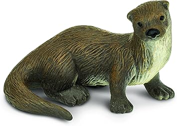 Amazon.com: Safari Ltd. River Otter Figurine - Realistic 3" Wildlife ...