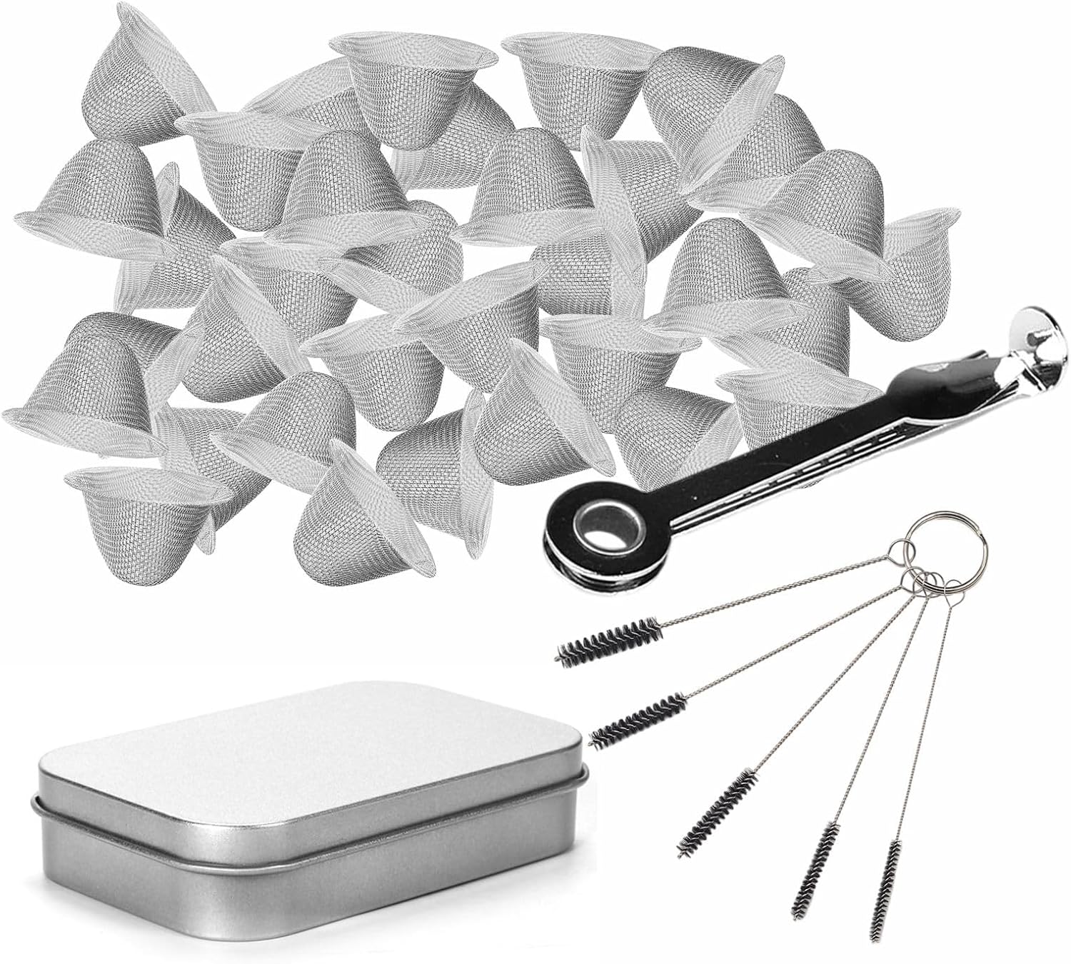 Amazon.com: 60PCS Pipe Screens 3/4Inch Stainless Steel Mesh Clean ...