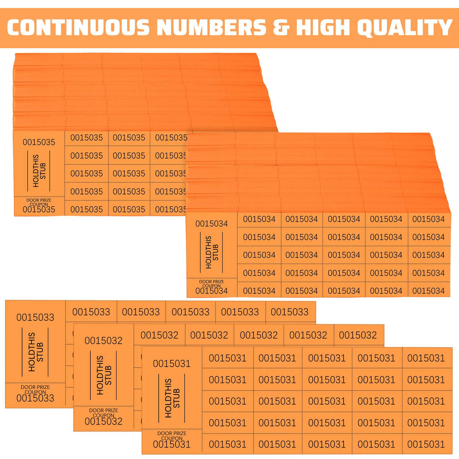 Snapklik.com : Kosiz 2000 Sheets Raffle Ticket 25 Bid Chinese Auction ...