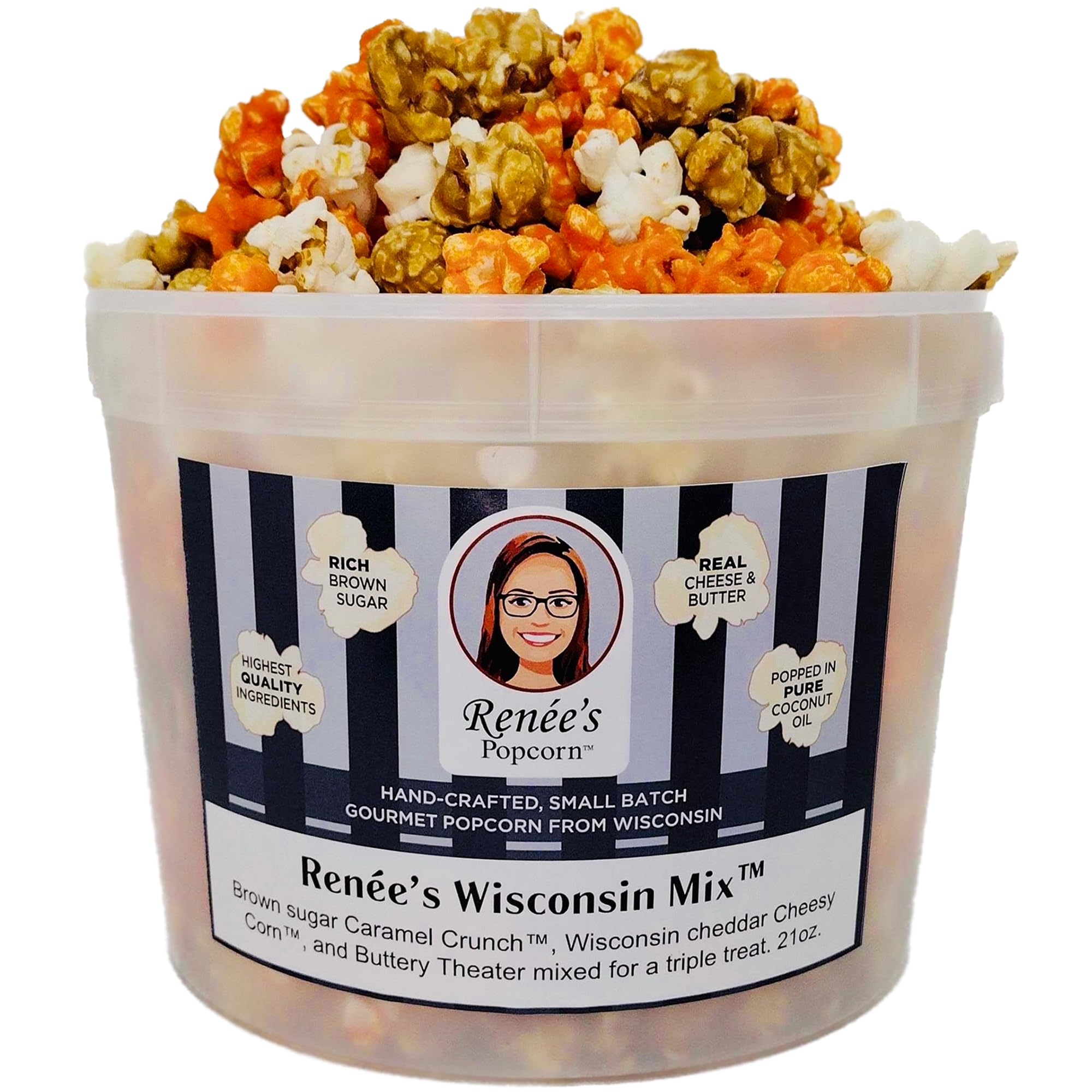 Amazon.com: Renée’s Wisconsin Mix™ Gourmet Popcorn – Mix of 3 flavors ...