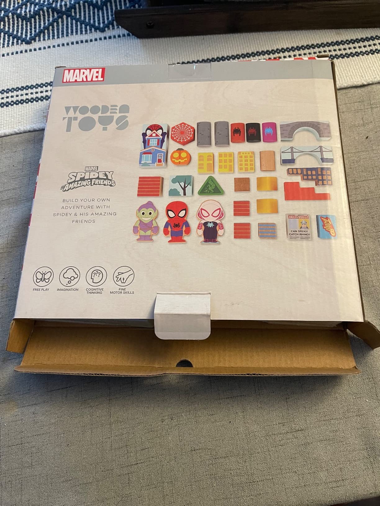 $5/mo - Finance Disney Marvel Wooden Toys Character Puzzle, Kids Toys ...