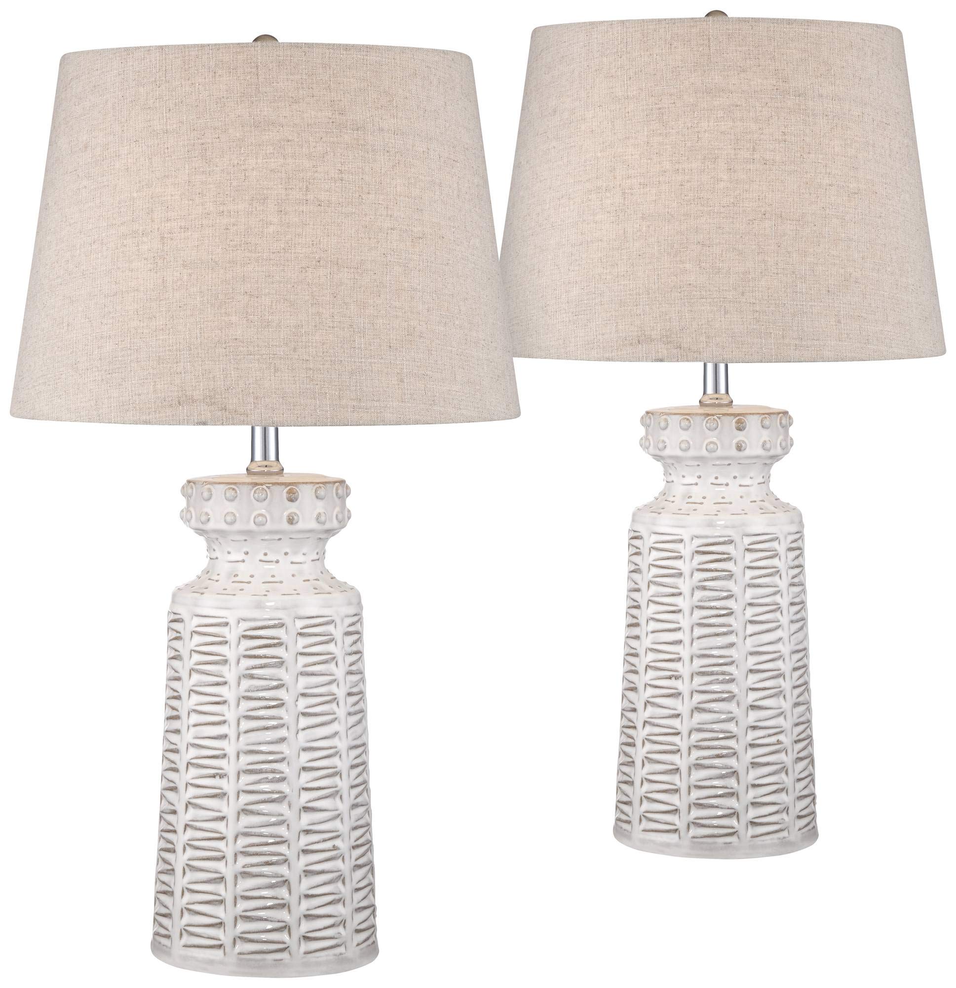 360 Lighting Helene Country Cottage Table Lamps 26" High Set of 2 ...
