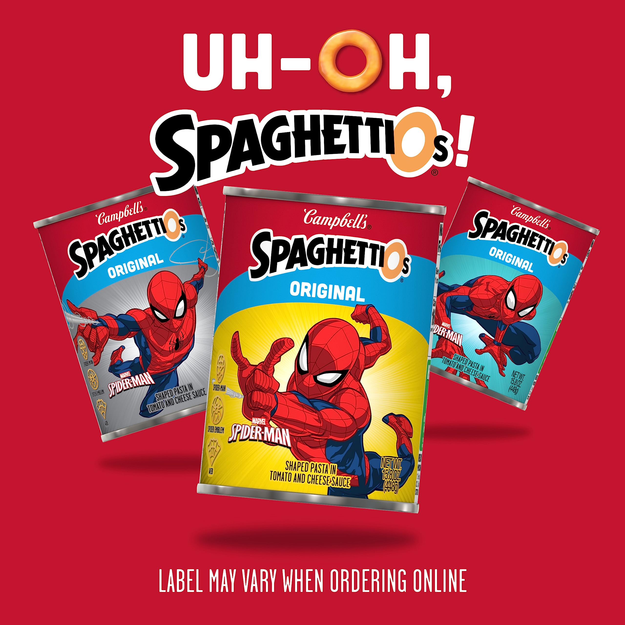 Snapklik.com : SpaghettiOs Original Marvels Spider-Man Shaped Canned ...