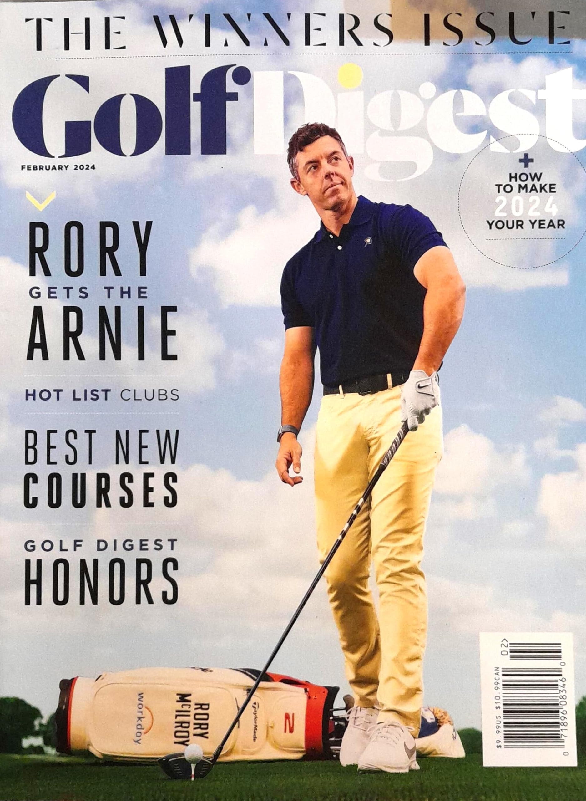 Golf Digest Magazine February 2024 Rory Gets The Arnie Hot List Clubs ...