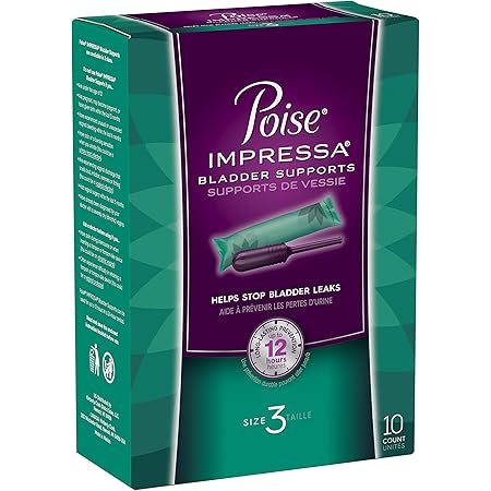 Amazon.com: Poise Impressa Bladder Supports, Size 3, 10 Tampons (Pack ...