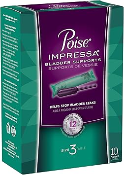 Amazon.com: Poise Impressa Bladder Supports, Size 3, 10 Tampons (Pack ...