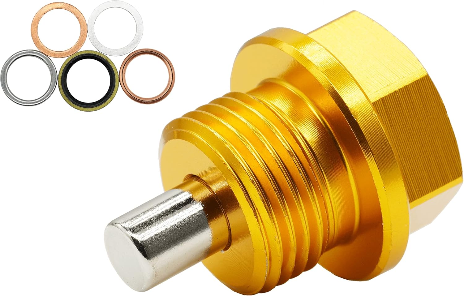 Amazon.com: Dsnaduo 1PC M18x1.5 Aluminum Magnetic Engine Transmission ...