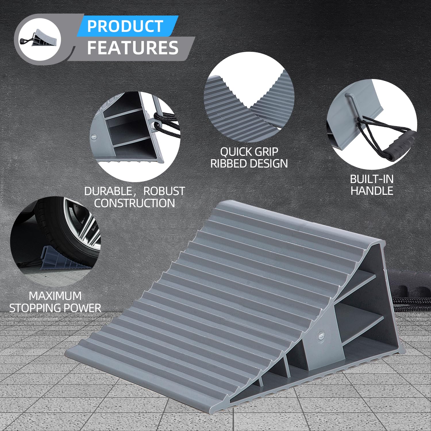 Snapklik.com : Homeon Wheels RV Camper Large Wheel Chocks Extra Wide