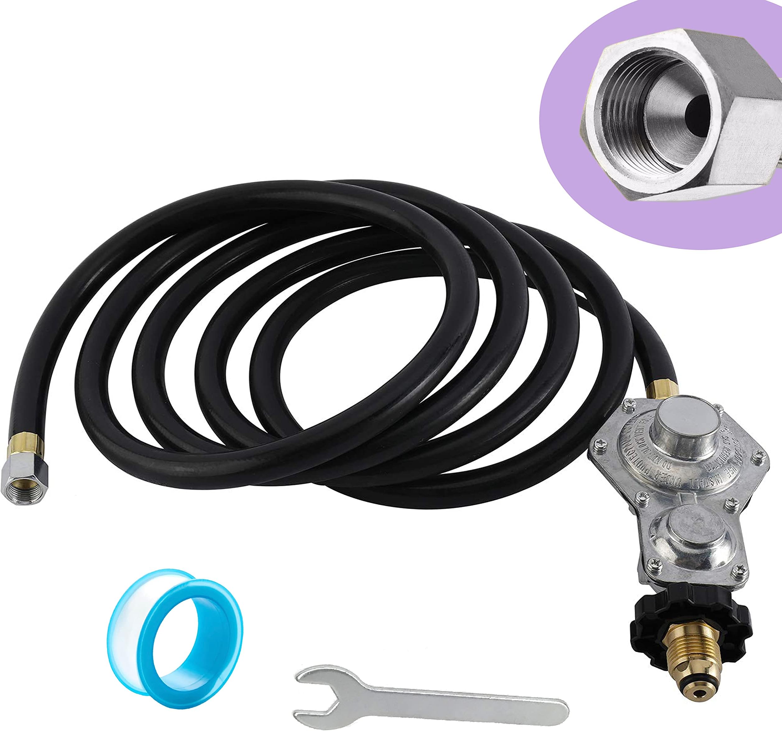 Amazon.com : RV Propane Regulator 2 Tank, 2-Stage Auto Changeover LP ...