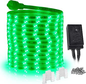 WYZworks 25ft 16-Mode Flat LED Strip Lights, 480LEDs SMD 2835, Waterproof Extendable Permanent ...