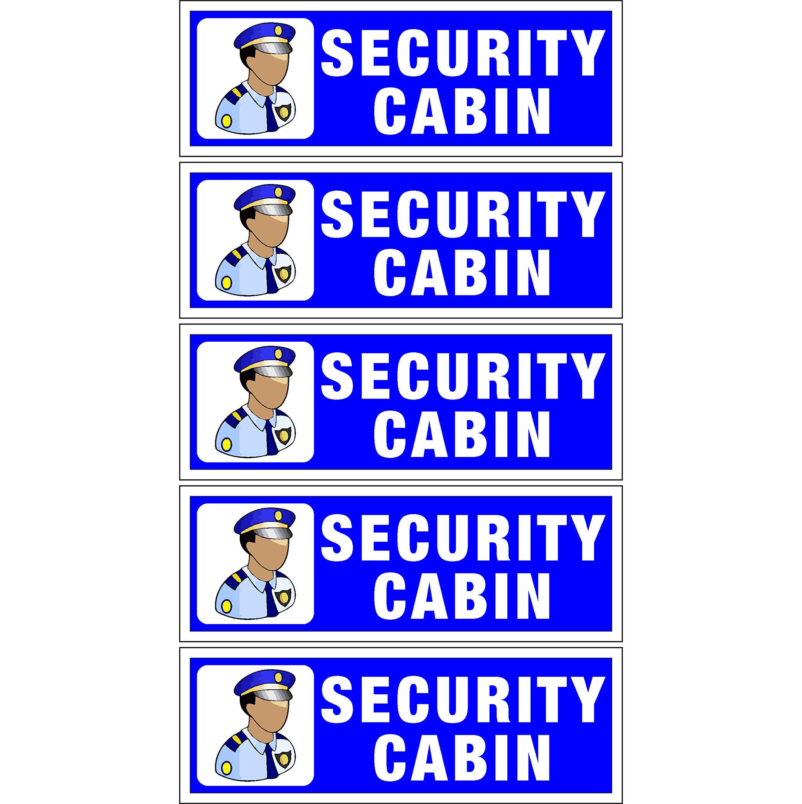 Buy Craft Qila -GI Security Cabin (Pack of 5) Safety & Warning Sign Board (3.5x10 Inch) Online ...