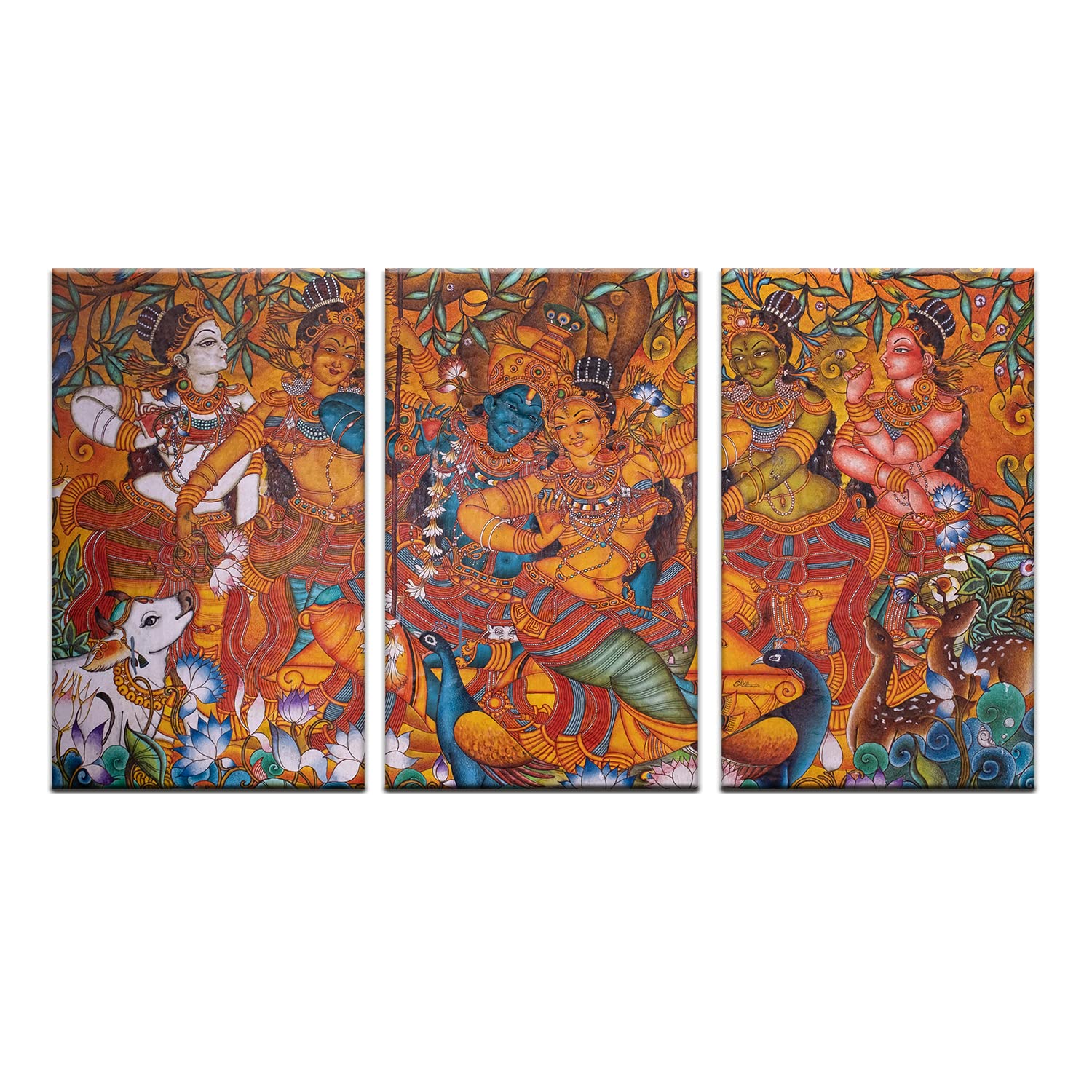 PAPER PLANE DESIGN Large Panels Canvas Framed Painting (KERALA MURAL ...