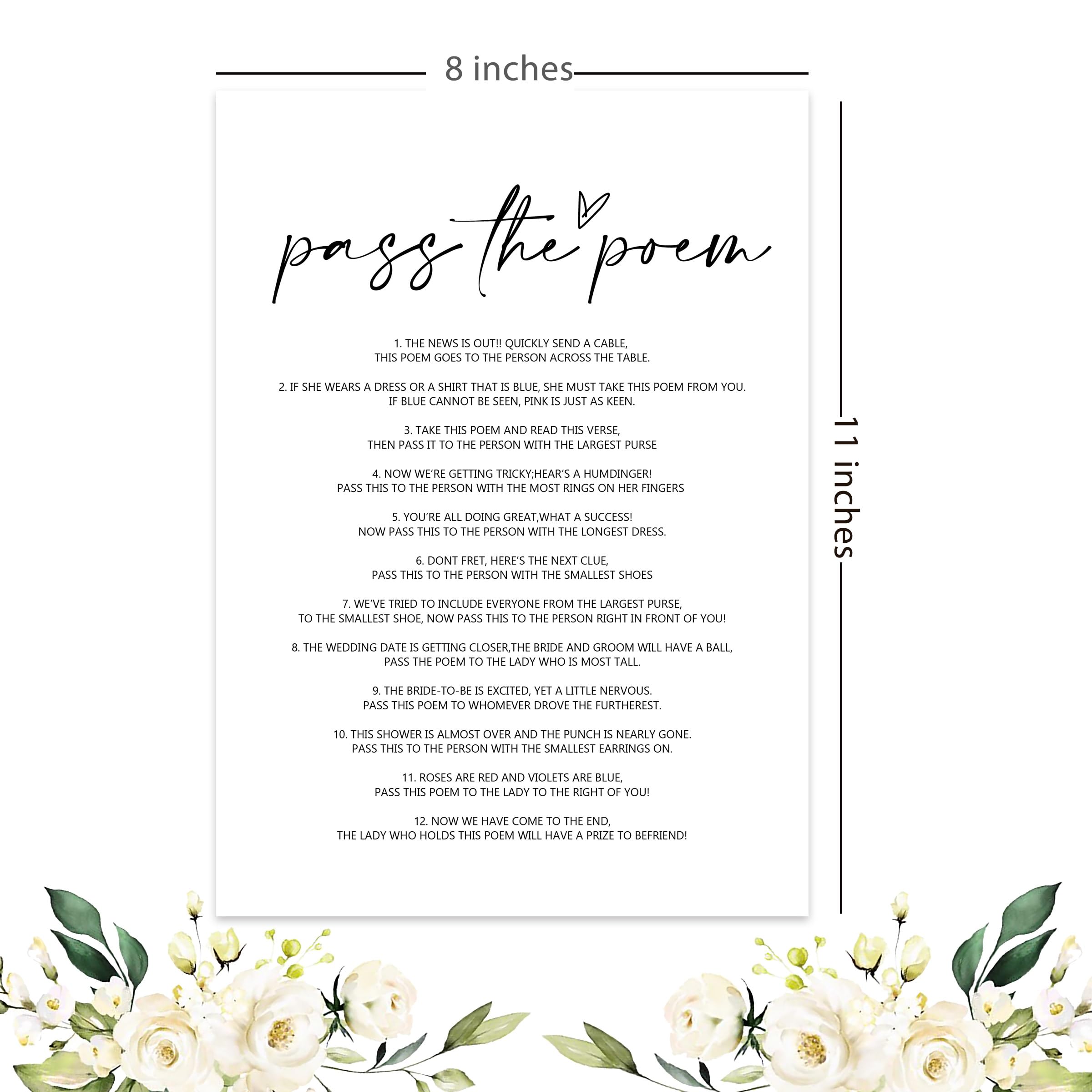 Funny Wedding Shower Poems