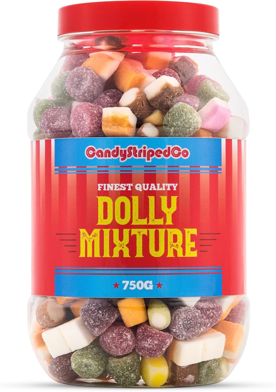 CandyStripedCo - Dolly Mixture Retro Sweets Gift Jar - Traditional ...