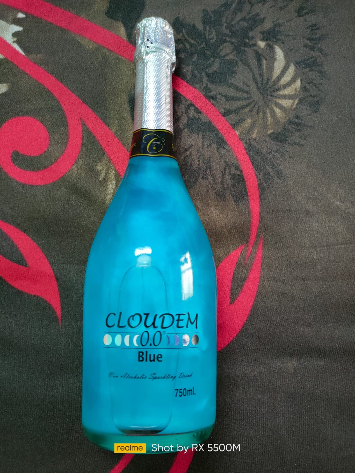 Cloudem Blue 0.0 Non Alcoholic Sparkling Magical Drink, 750ml, Imported ...