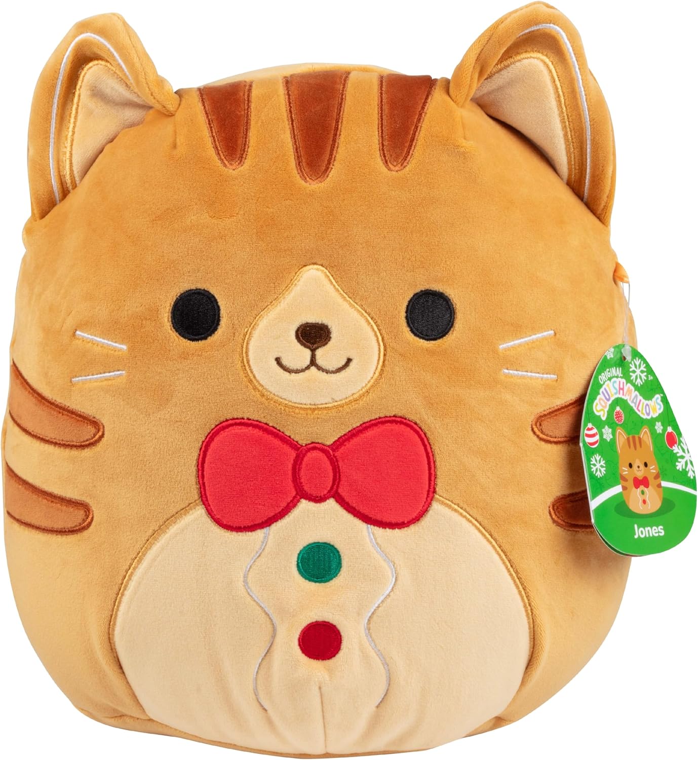 Amazon.com: Squishmallows Original 12-Inch Jones The Gingerbread Cat ...