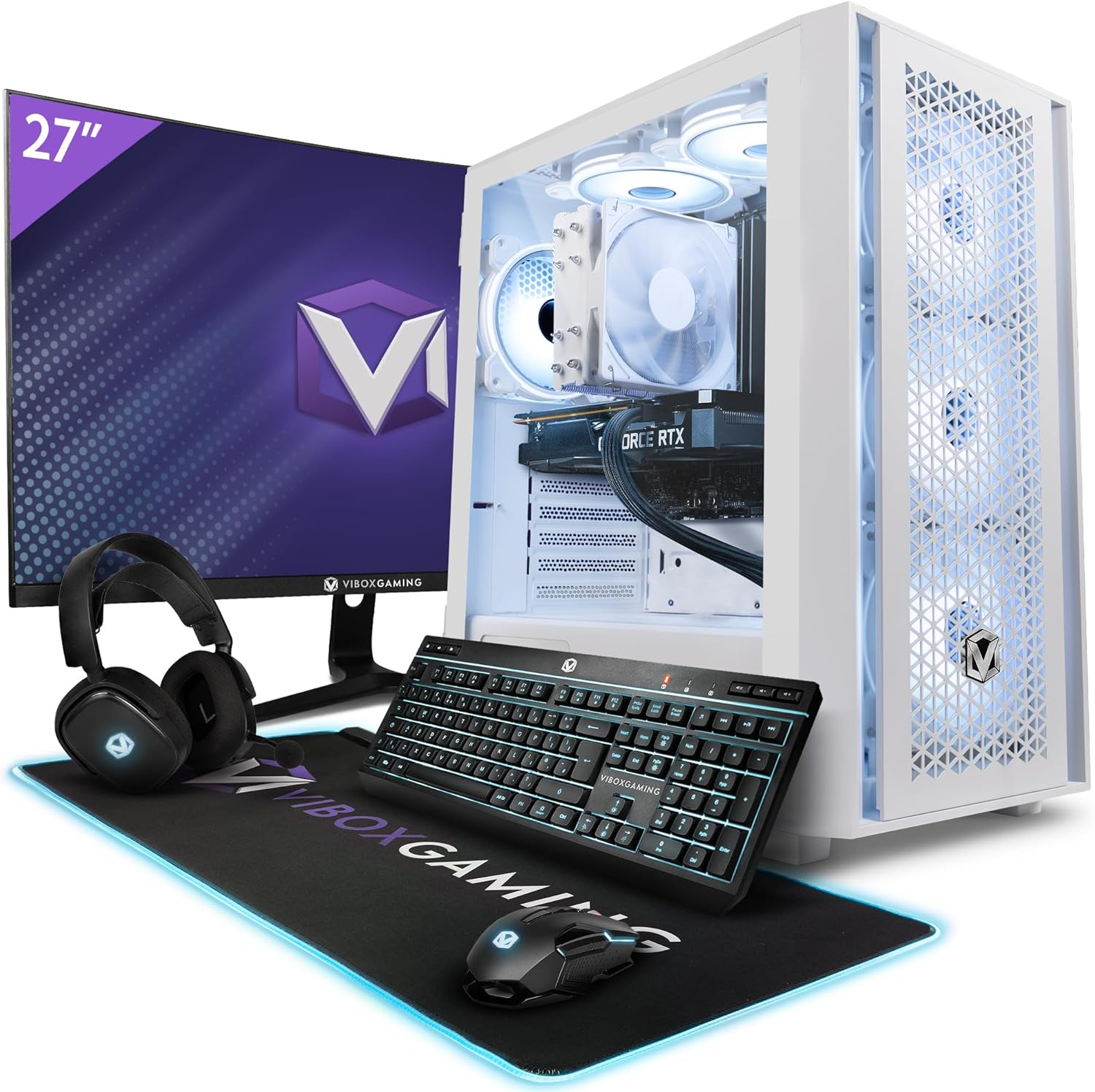 Vibox VIII-10 White Gaming PC Bundle • Intel Core i9 12900KF 5.2GHz ...