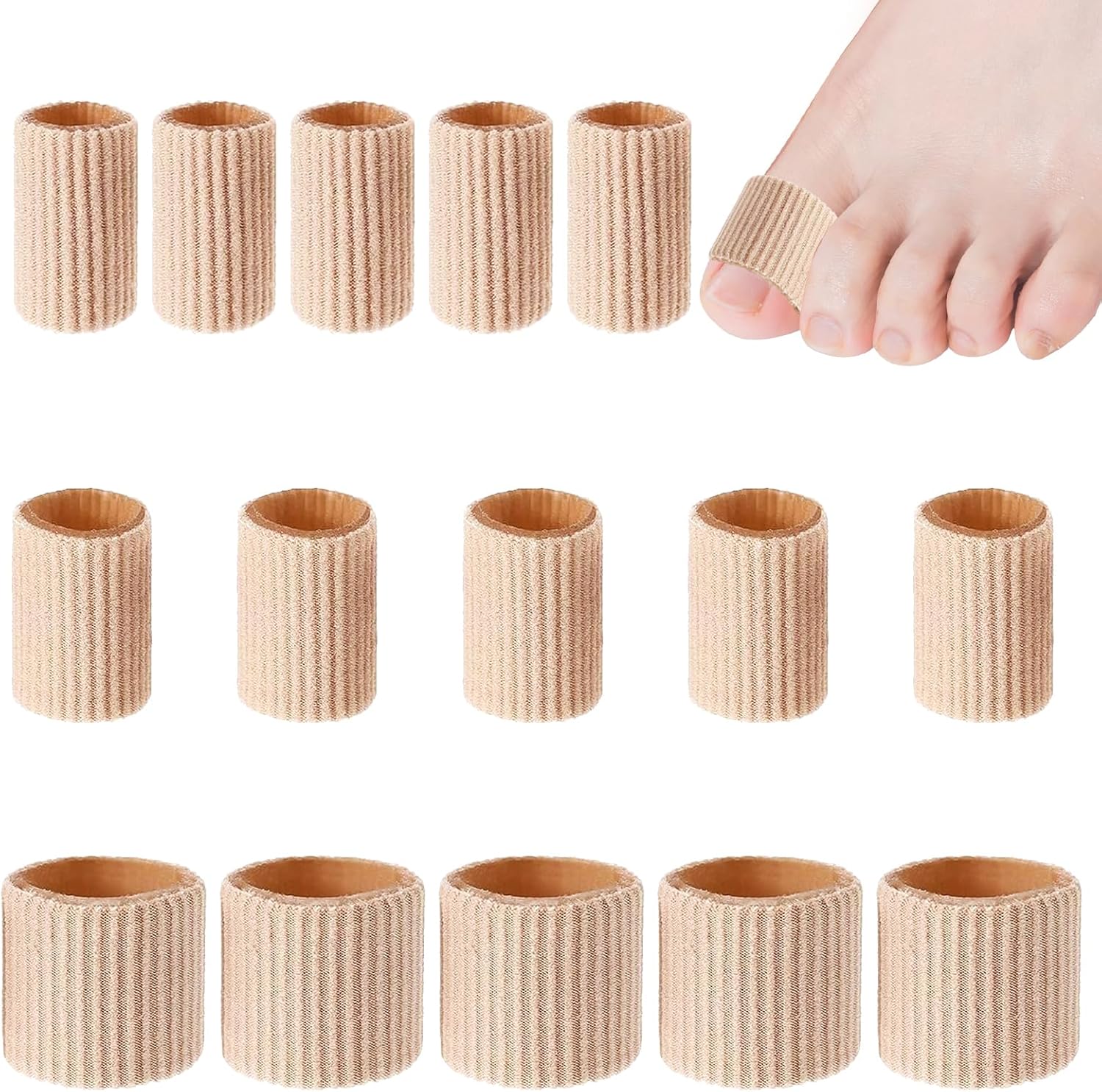 BLMHTWO 15 Pcs Gel Toe Caps, Toe Protectors, Gel Toe Protector, Corn ...