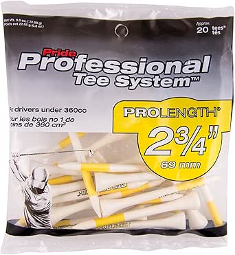Amazon.com : Pride Professional Tee System, 2-3/4 inch ProLength Tee ...