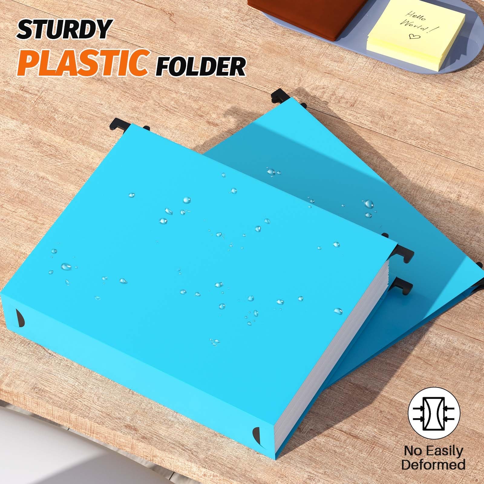 Snapklik.com : Shutex Extra Capacity Plastic Hanging File Folders,12 ...