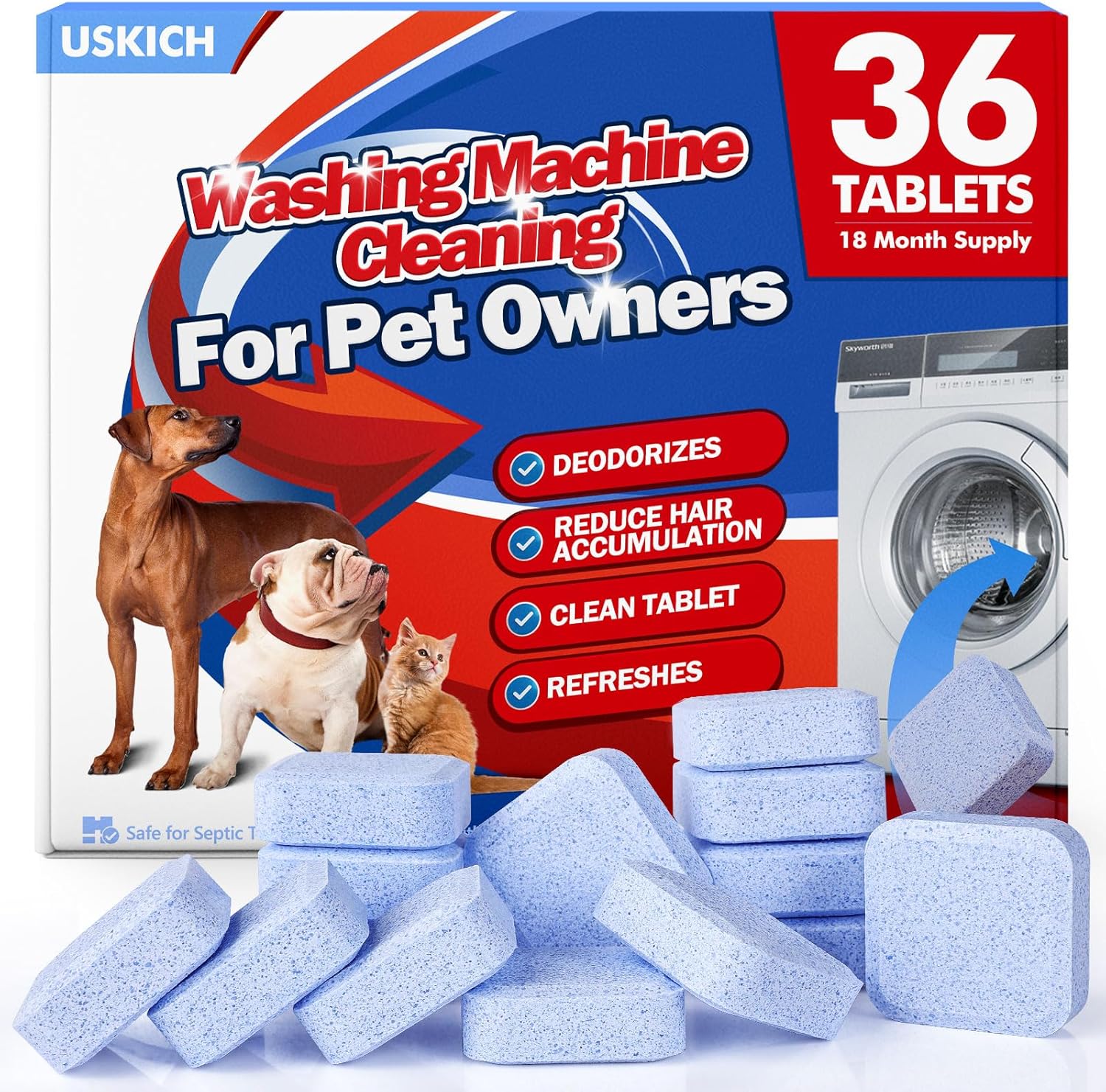 Amazon.com: Washing Machine Cleaner-36Pack-18 Month Supply,Washer ...