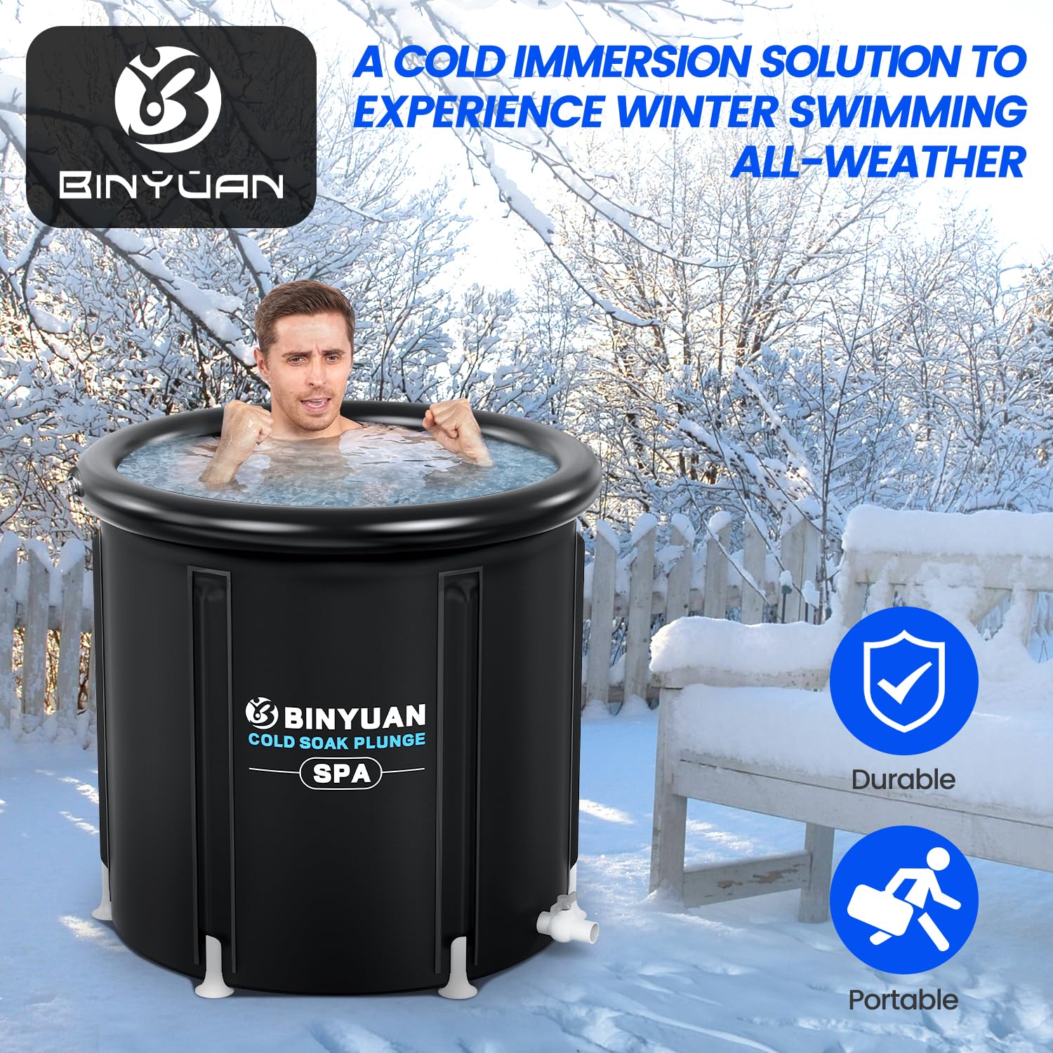 Snapklik.com : Ice Bath Tub: Cold Plunge Tub