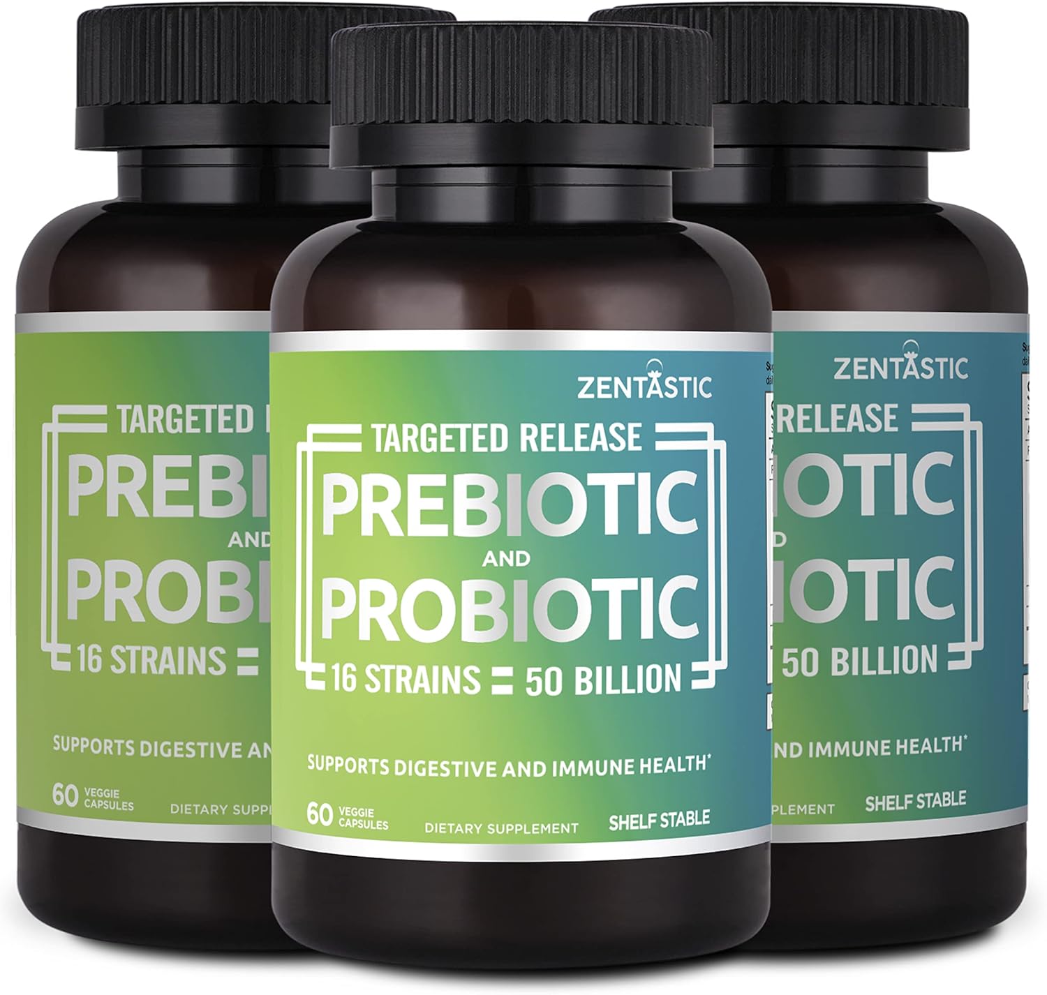Amazon.com: Zentastic Probiotics & Prebiotics Supplement - 50 Billion ...