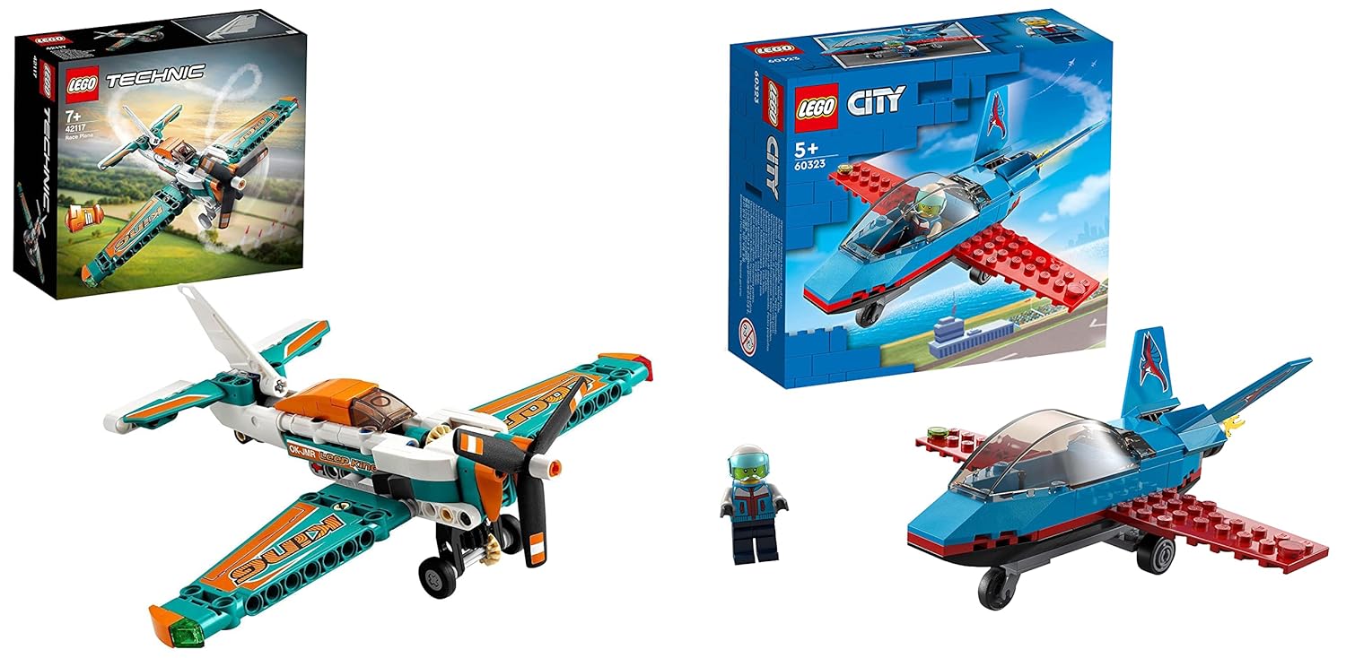 LEGO 42117 Technic Race Plane Toy to Jet Aeroplane 2 in 1 Building Set ...