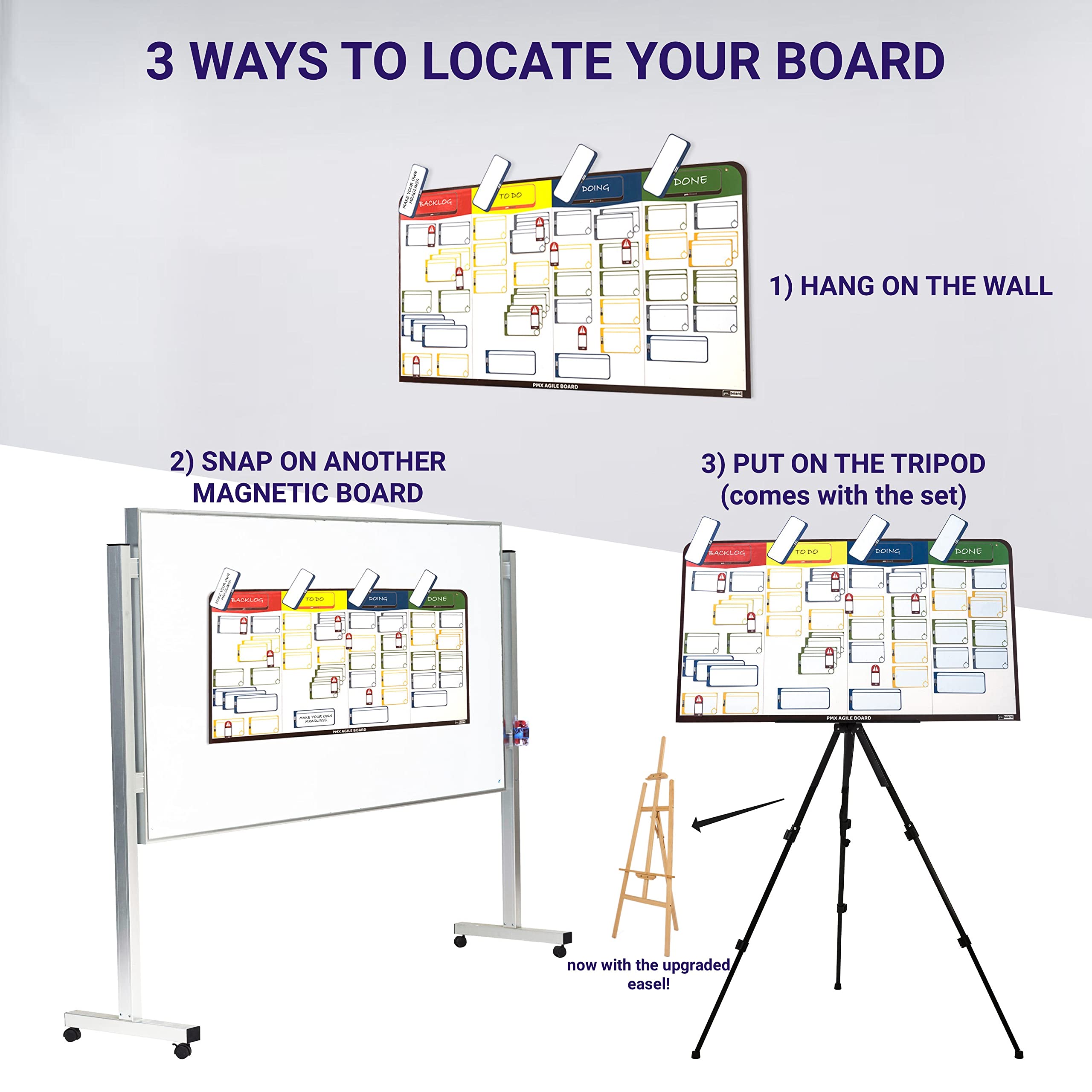 Kanban Board Magnetic Kit, Scrum Board Magnetic Kit, Full Magnetic ...