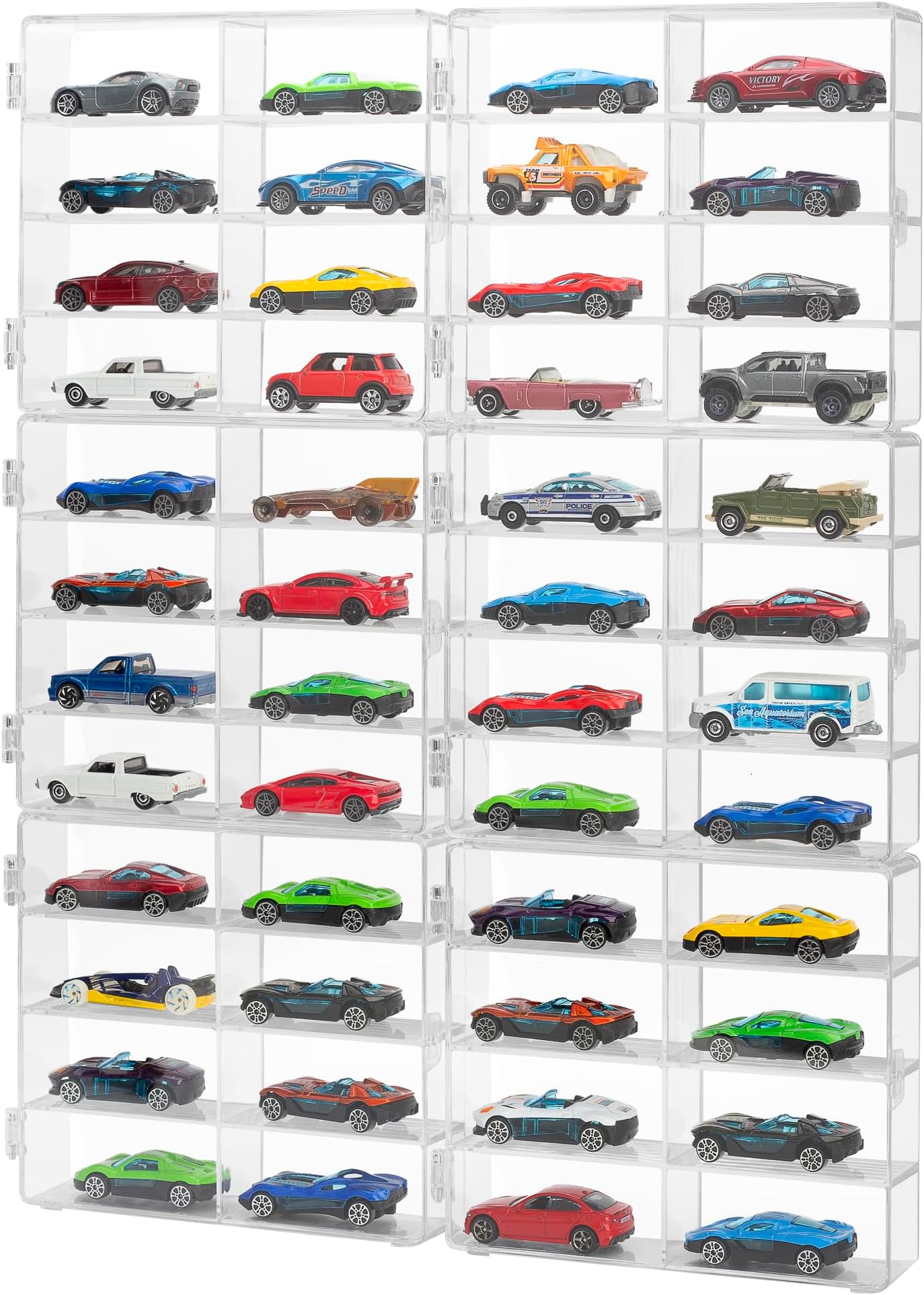 Amazon.com: 1/64 Scale Matchbox Wheels Toy Car Display Case Holds 32 ...