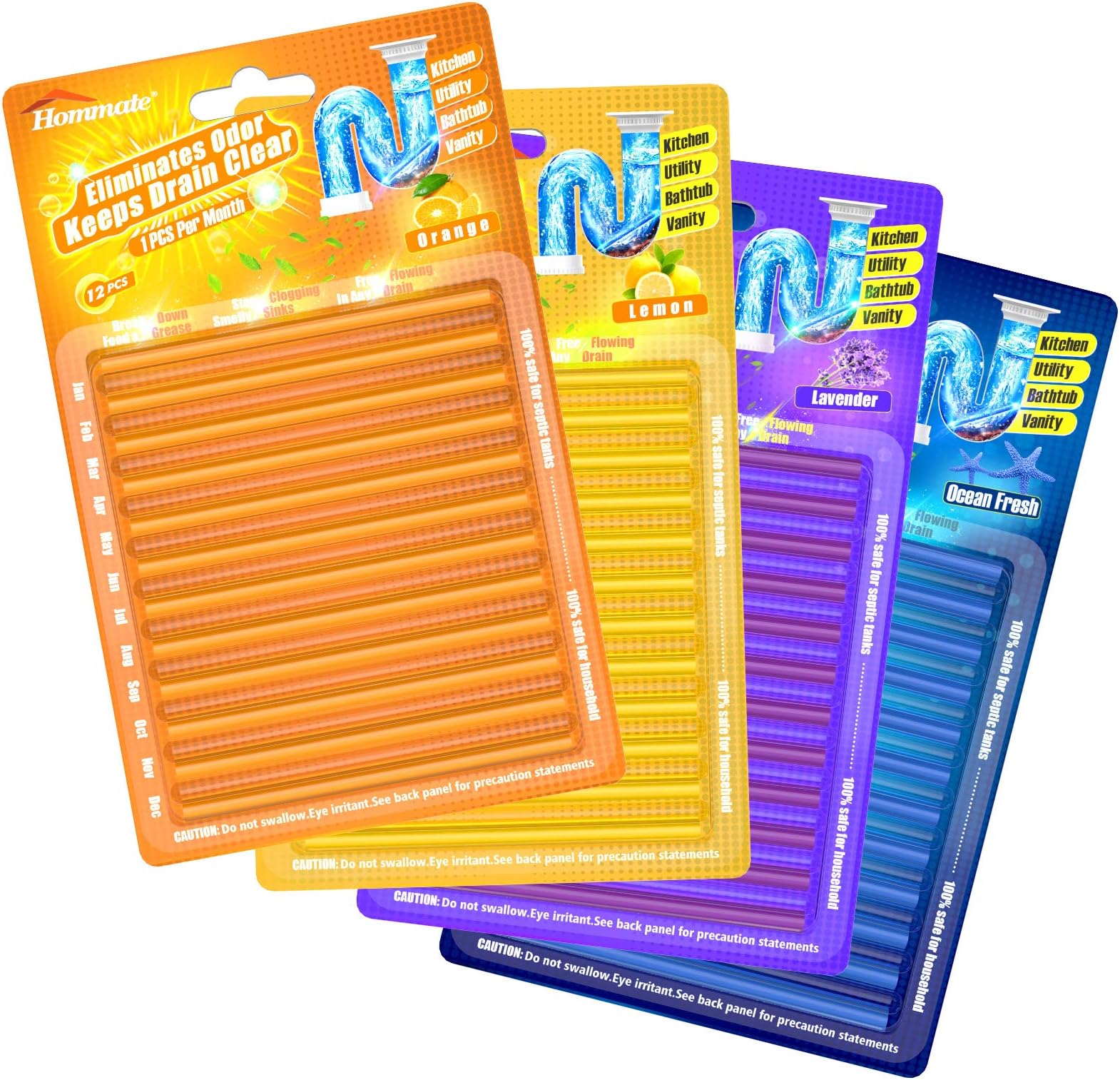 Amazon.com: Drain Sticks Drain Stix DrainStix Drain Cleaner Sticks ...