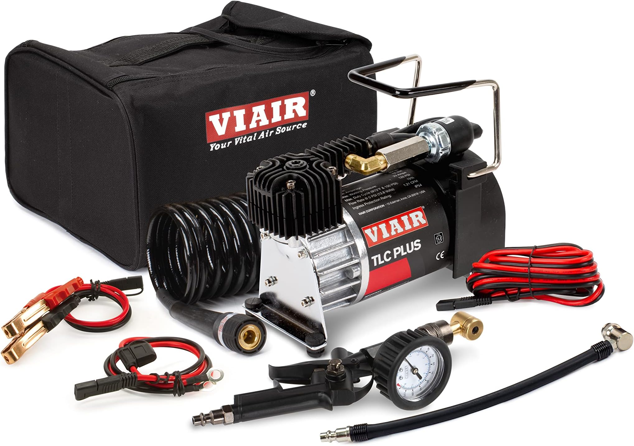 Amazon.com: VIAIR 400P - 40043 Portable Compressor Kit. Tire Pump ...
