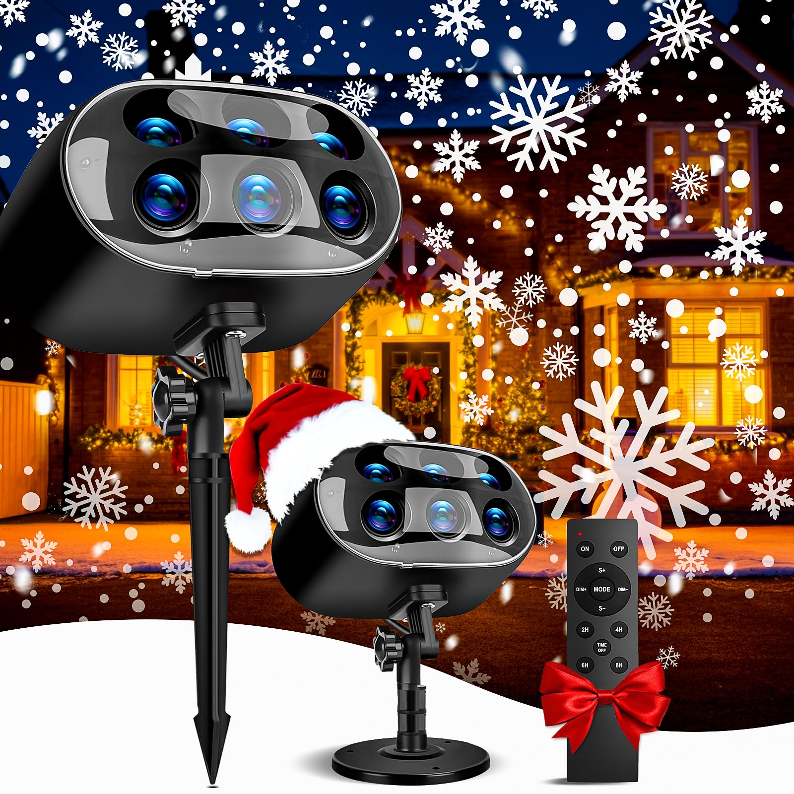 Amazon.com: JMMXG Christmas Projector Lights Outdoor, 2024 Upgraded ...
