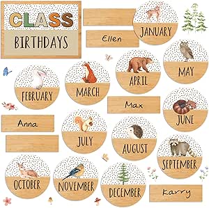 Amazon.com : JarThenaAMCS Back to School Birthday Bulletin Board Set ...